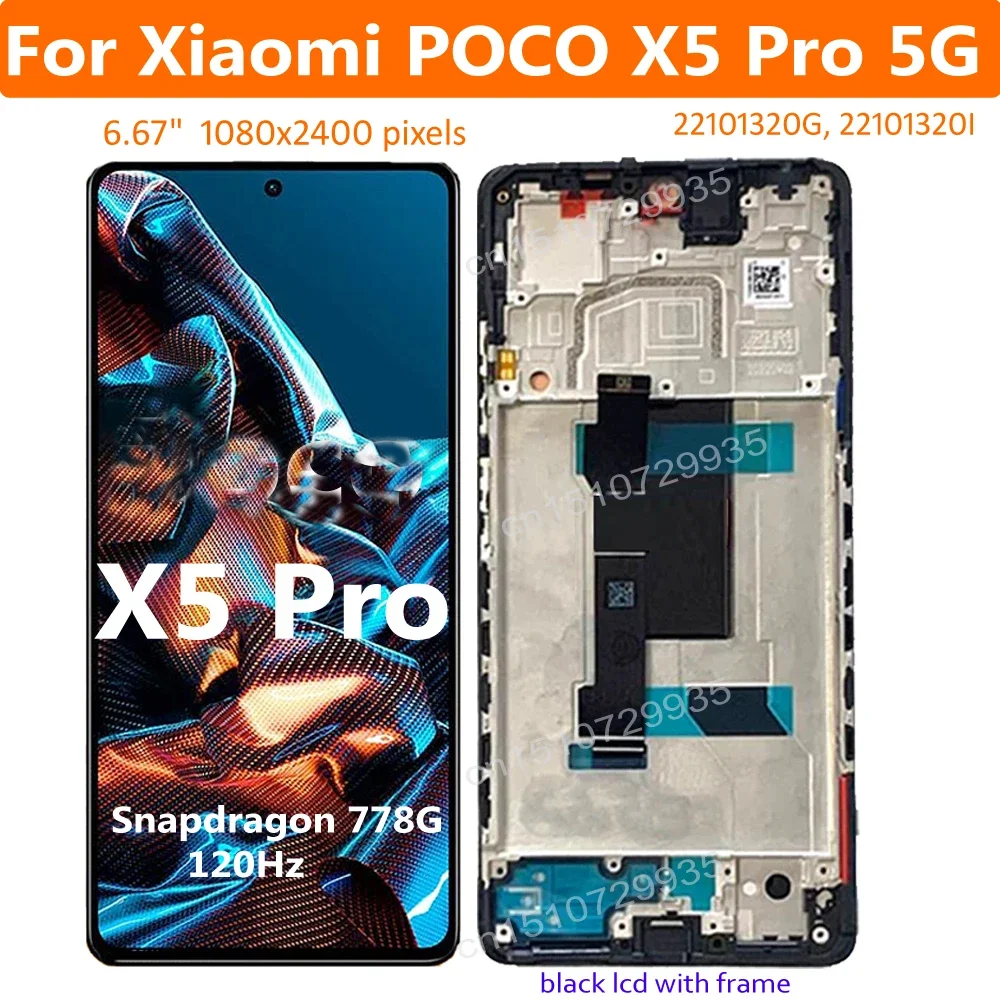 6-67-Amoled-LCD-For-Xiaomi-Poco-X5-Pro-5G-Display-Screen-Touch-Panel ...