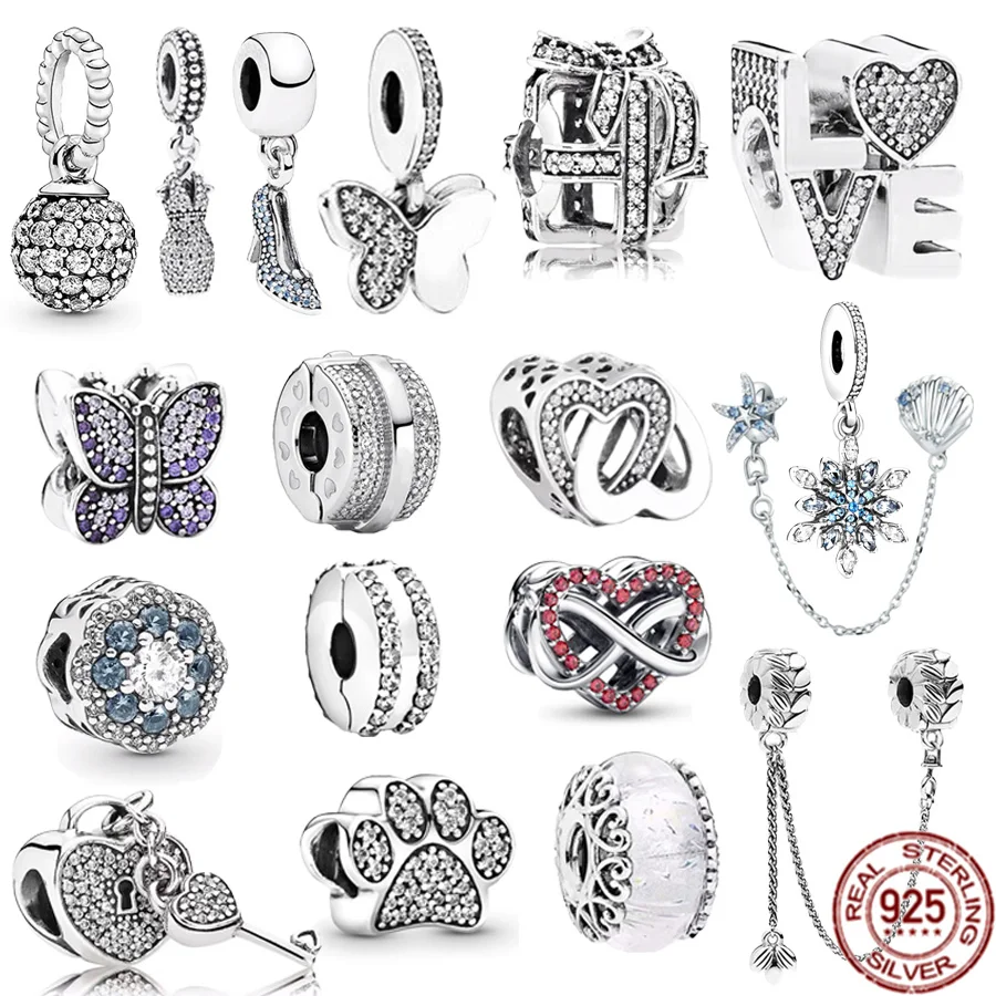 Family-Infinity-Red-Heart-Double-Lined-Clip-Beads-Safety-Chain-Dangle ...