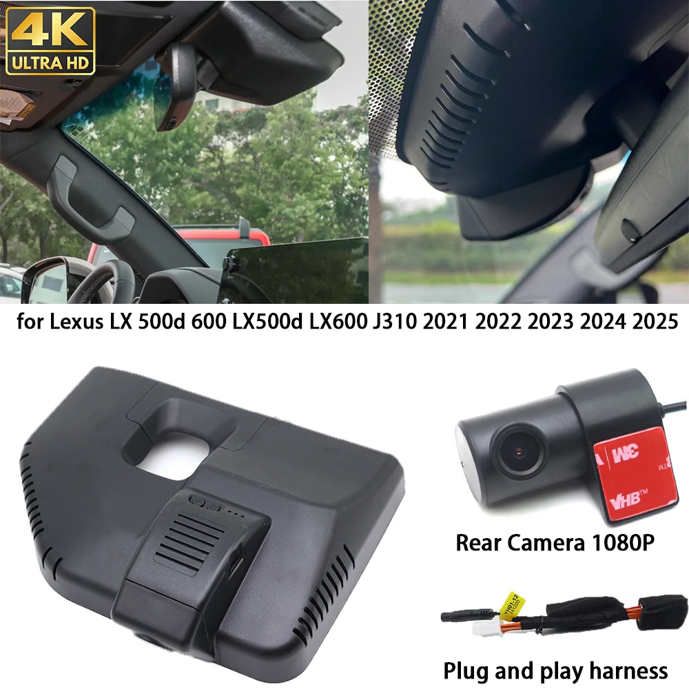 for Lexus LX 500d 600 LX500d LX600 J310 2022 2023 2024 2025 4K Dash Cam ...