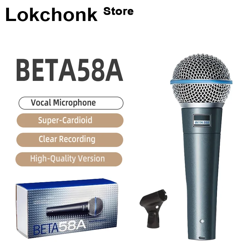 BETA-58A-Supercardioid-Dynamic-Microphone-For-Stage-Singing ...