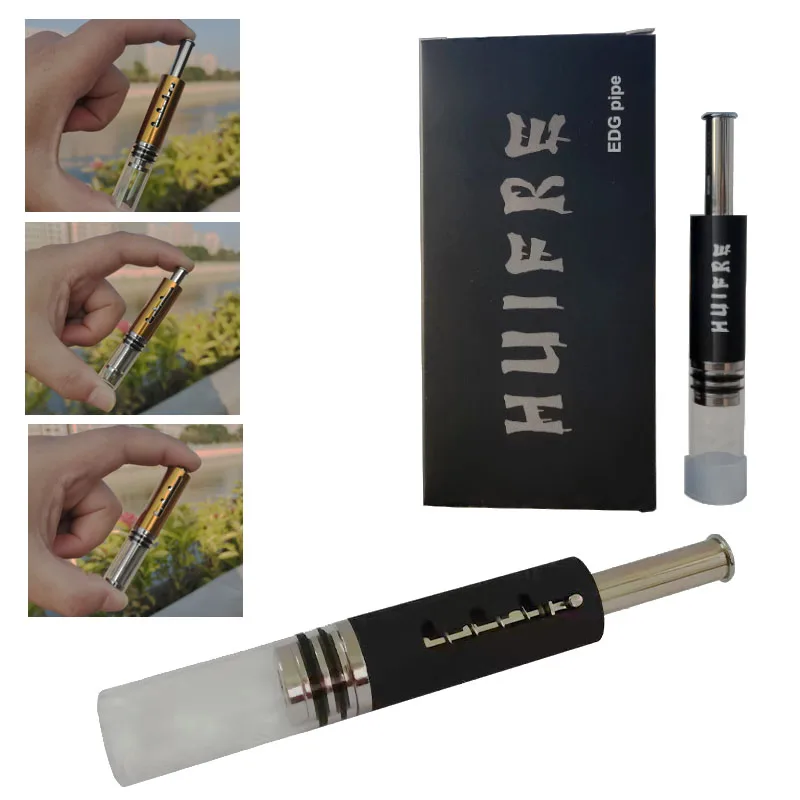 EDG-Pipe-Retractable-Tobacco-Pipe-Piston-Type-Glass-Dry-Burner-Smoking ...