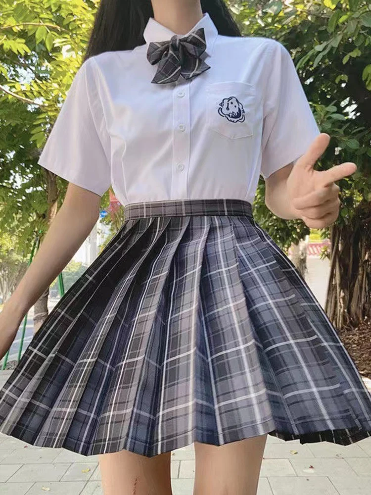 Mirror-Store-Spring-and-Autumn-New-JK-Uniform-Skirt-Set-Shirt-Plaid ...