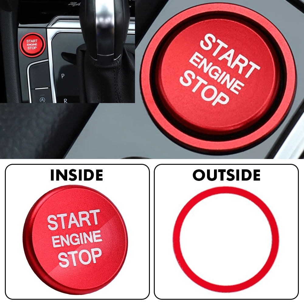 Car-Engine-Start-Stop-Button-Ignition-Sticker-Cover-Trim-Decals-For-VW ...