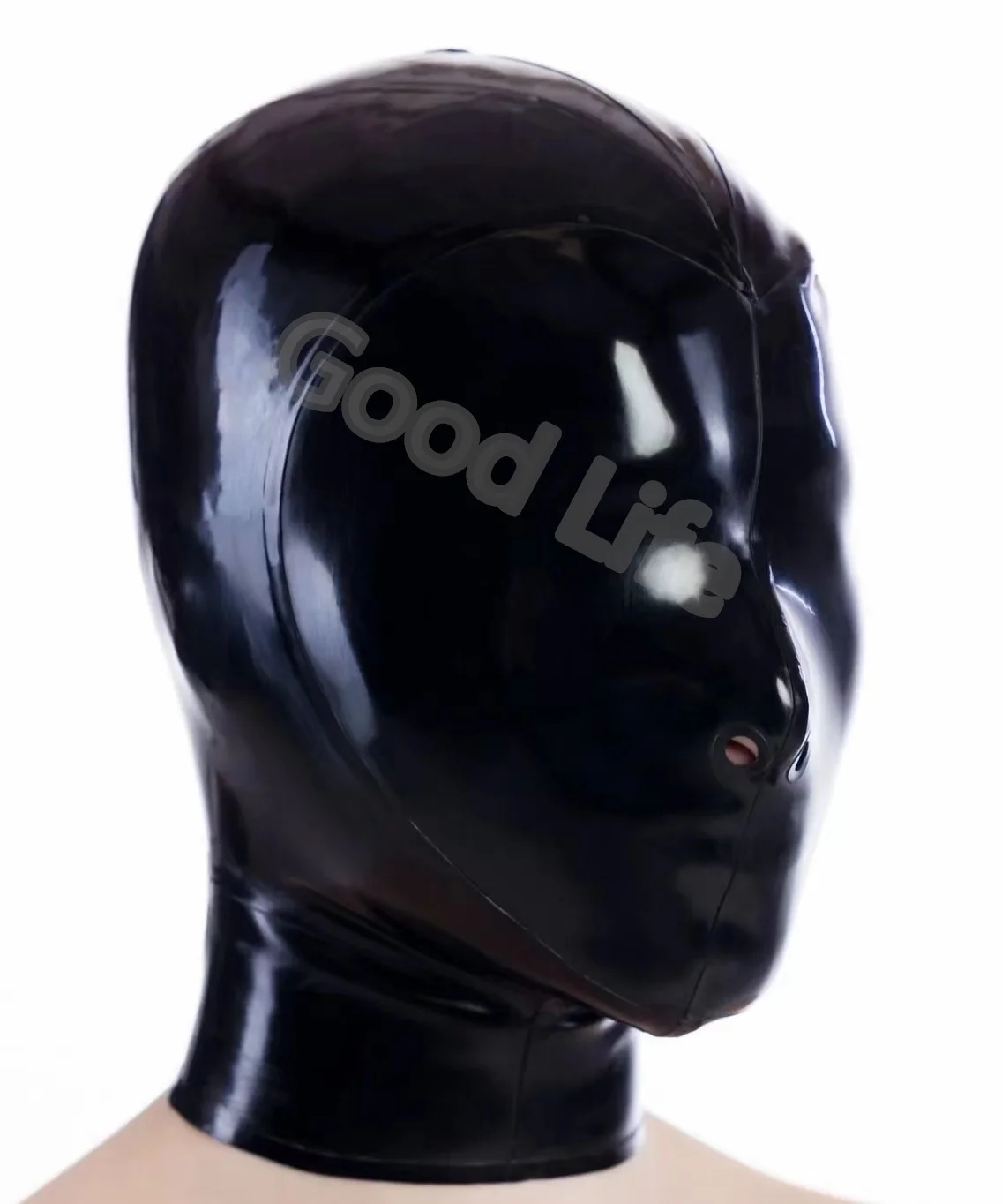 Handmade-Sexy-Black-Natural-Latex-Hood-Mask-For-Man-and-Woman-Fetish ...