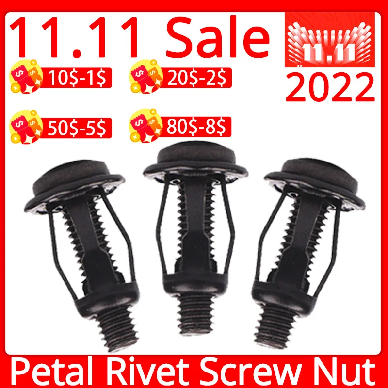 M4 M5 M6 Black Carbon Steel Petal Rivets Lock Nut Bolt Hollow Iron ...