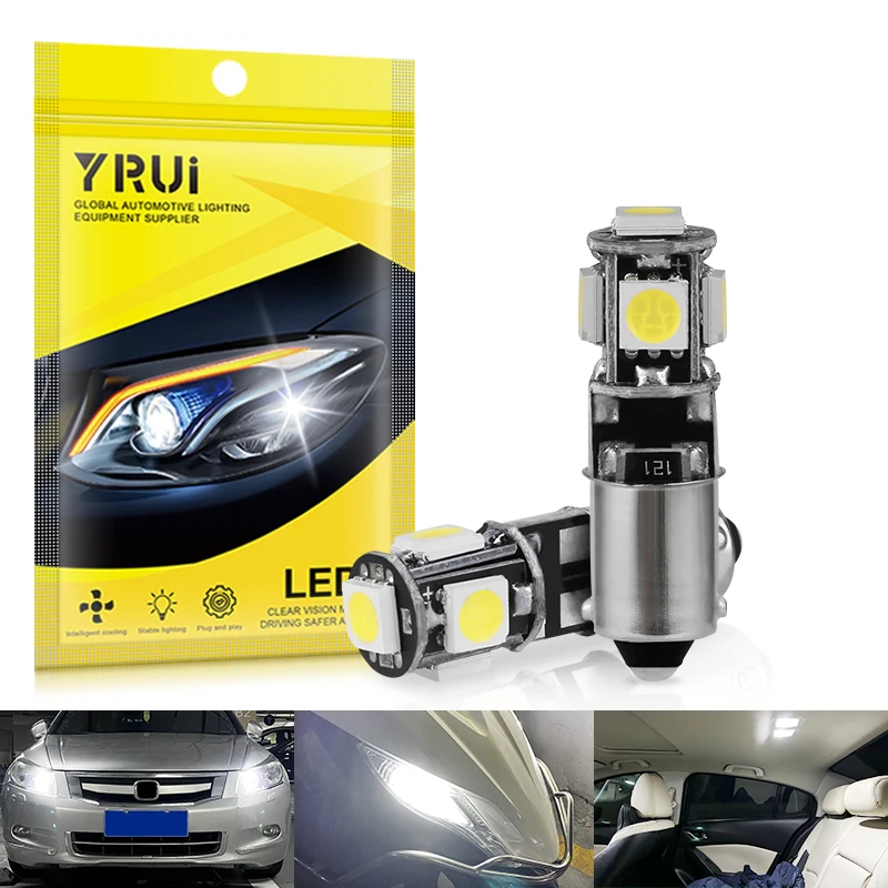 YiRui-New-Car-BA9S-5050-5SMD-12v-Led-Lamp-Decode-Width-Lamp-Canbus ...