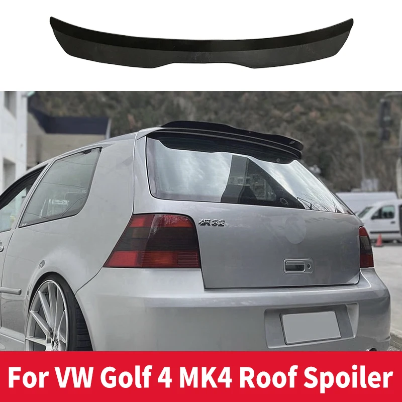 For VW GOLF 4 Roof Spoiler 1999-2006 Mk4 R32 ABS Material Gloosy Black ...