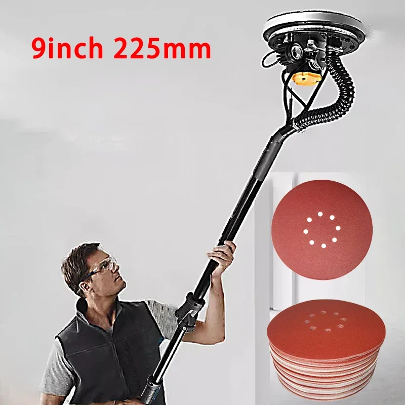 9-Zoll-8-Loch-225mm-Wand-schleifer-Schleifpapier-Holz-bearbeitung ...