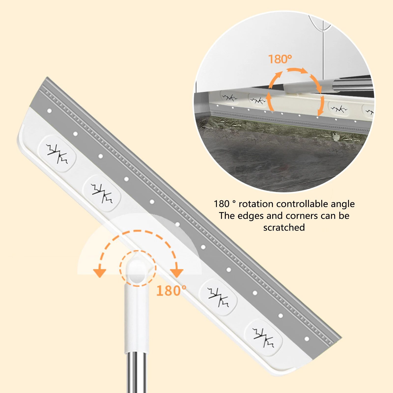 Rotatable Magic Rubber Broom Silicone Sweeping Brush Mops Hand Dust ...