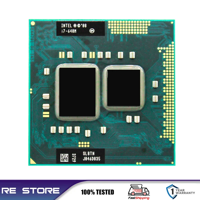 Intel Core i7 640M 2.8GHz 2-Core 4M Processeur Socket G1 / rPGA988A CPU ...