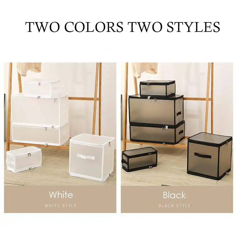 Large Capacity Folding Storage Box Clothing With Lid Waterproof ...