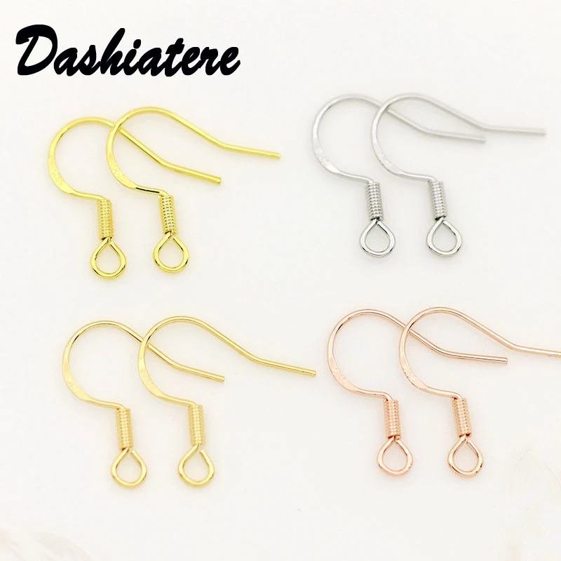Dashiatere 100PCS/lot DIY Earing Hooks Jewelry Findings for Earrings ...