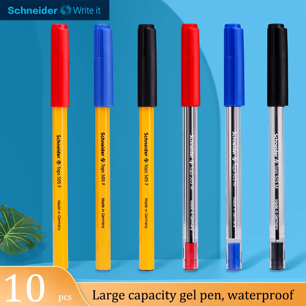 10-German-Schneider-Ballball-Pens-505F-M-Large-Capacity-Continuous-Ink ...