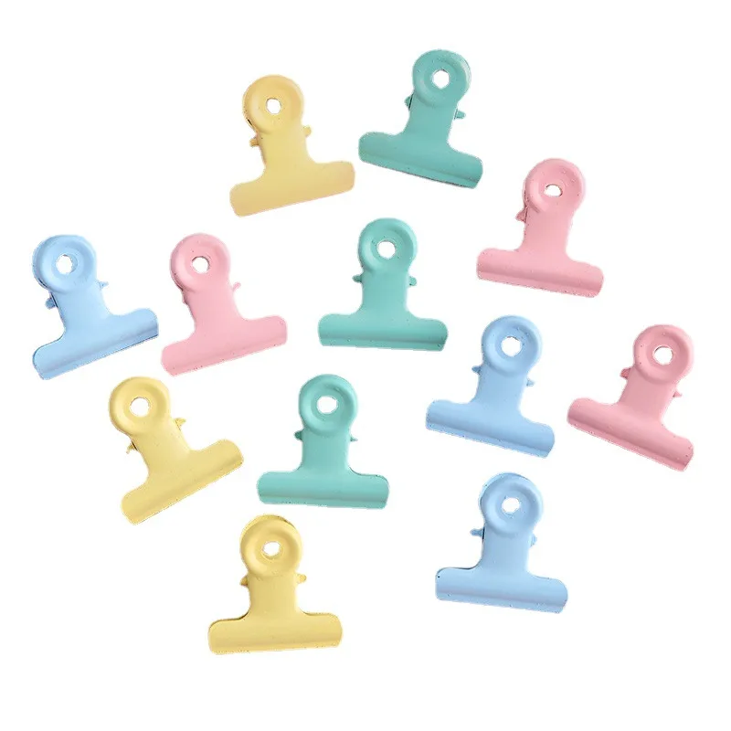 5Db/Tétel Cukorkás Színek Fémkötő Klipek Jegyzetek Levélpapír Klip ...