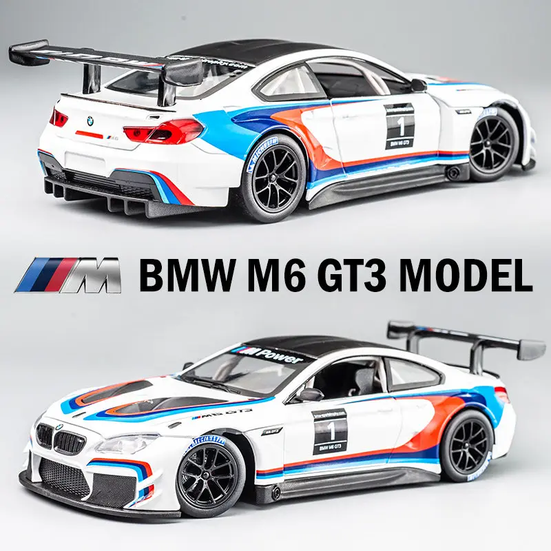 1-24-BMW-M6-GT3-Alloy-Sports-Car-Model-Diecasts-Metal-Toy-Track-Racing ...