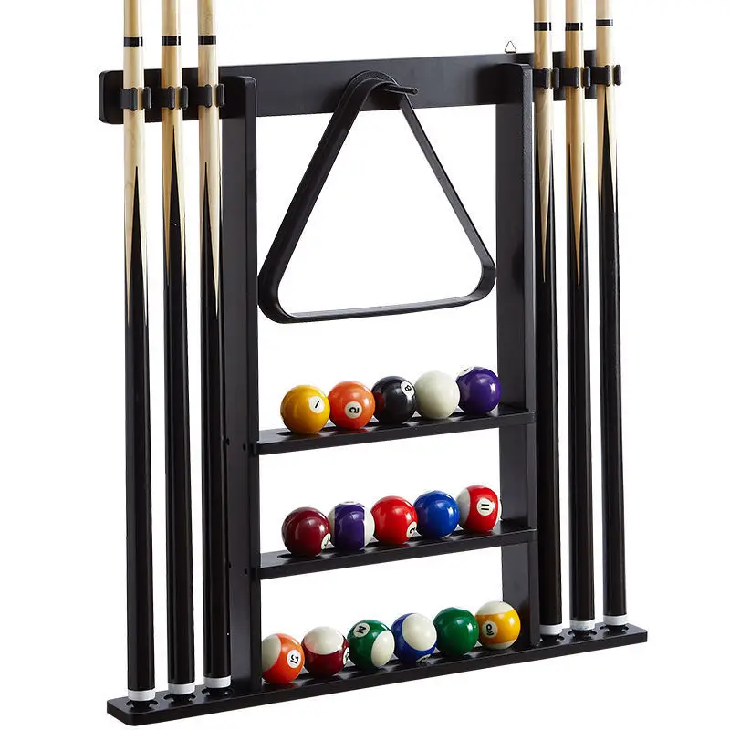 Billiard-stand-black-wall-mounted-billiard-stand-floor-type-rod-holder ...
