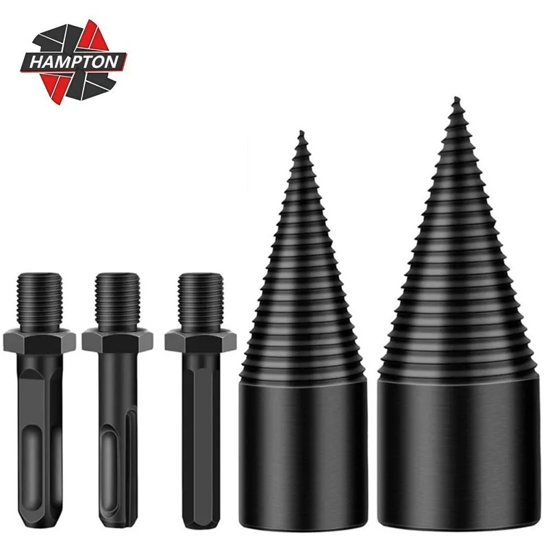 32/42Mm Brandhout Splitter Boor Ronde/Hex/Driehoek Schacht Hout Kegel ...