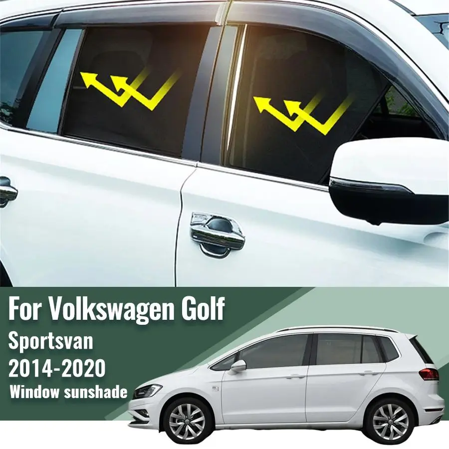 For-Volkswagen-VW-Golf-Sportsvan-2014-2020-Magnetic-Car-Sunshade-Front ...