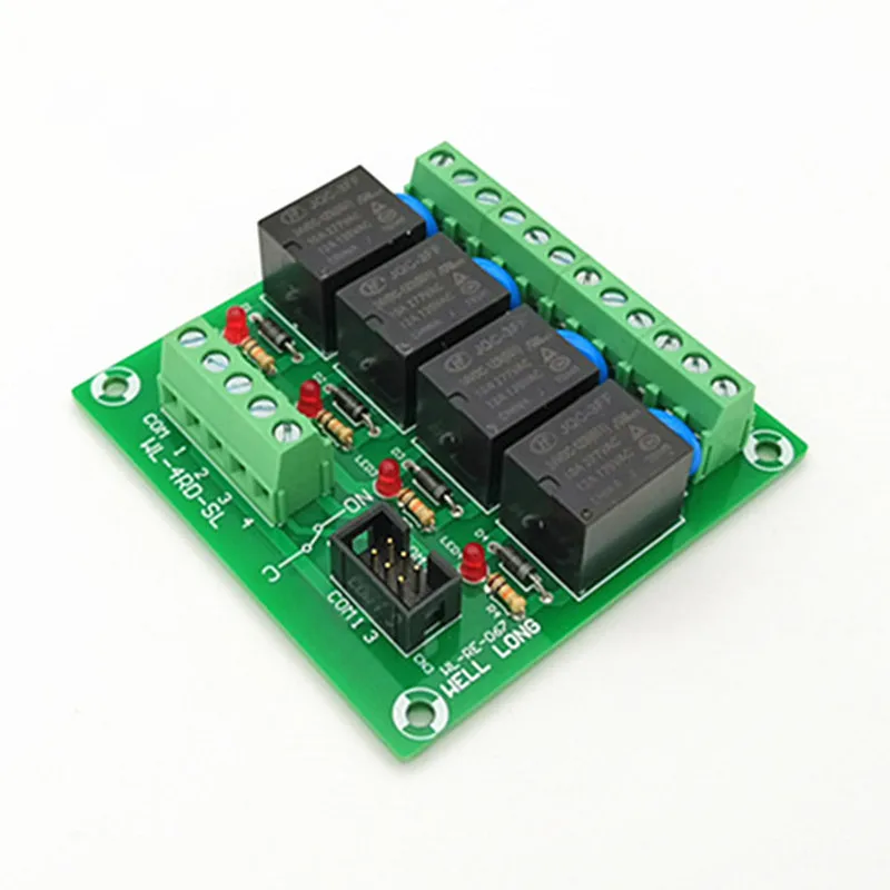 4-Channel-Power-Relay-Interface-Module-NPN-Type-24V-15A-Power-Relay ...
