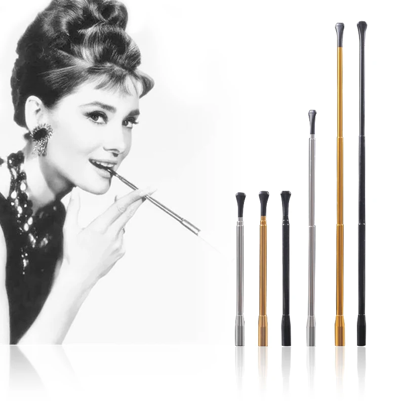 NewWomen-s-Long-Vintage-Cigarette-Holder-Scalable-Smoking-Pipe-Or ...