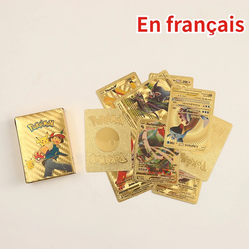 Cartoon Colorful Card VMAX Charizard Pikachu Arceus Gold Black Silver ...