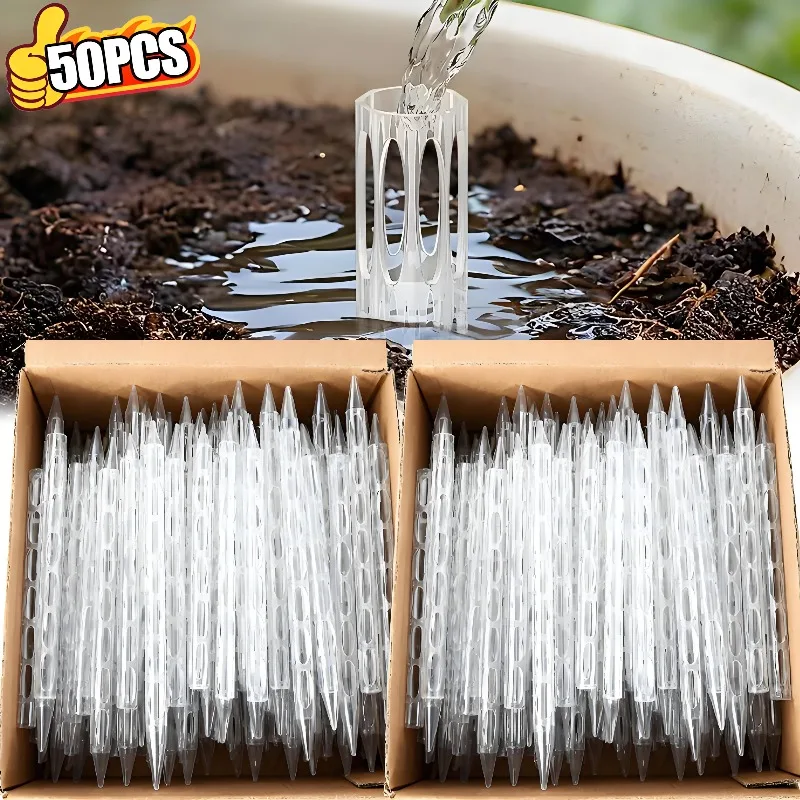Plastic Soil Air Circulation Tubes for Plants Transparent Drainage ...