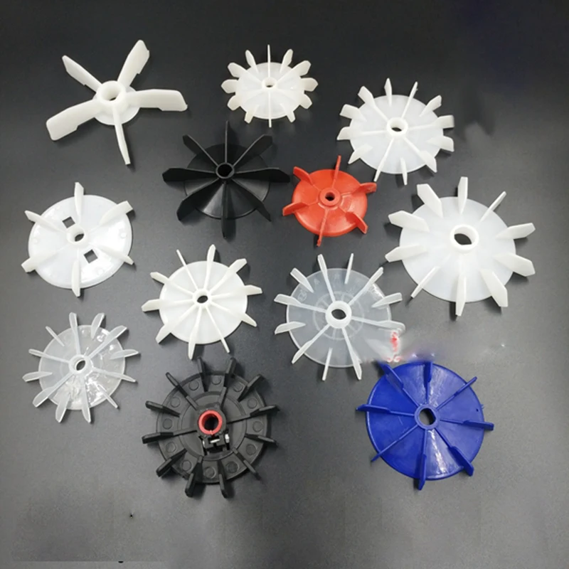 1Pcs D type hole Plastic Electric motor wind cover motor fan blade ...