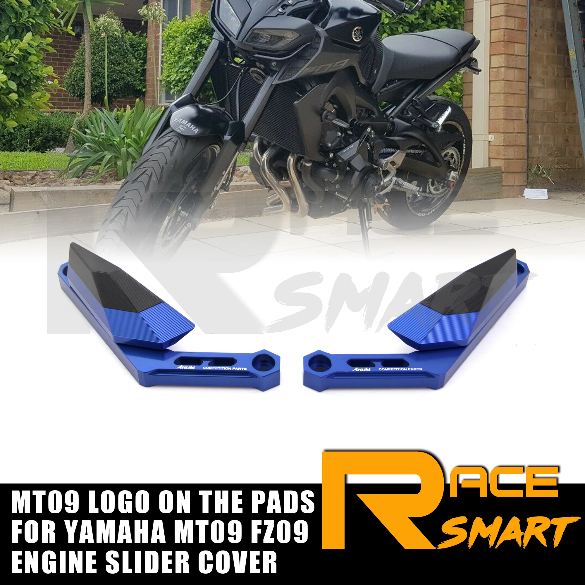 For-YAMAHA-MT-09-FZ-09-2014-2020-Motorcycle-Engine-Crash-Bunds-Pads ...