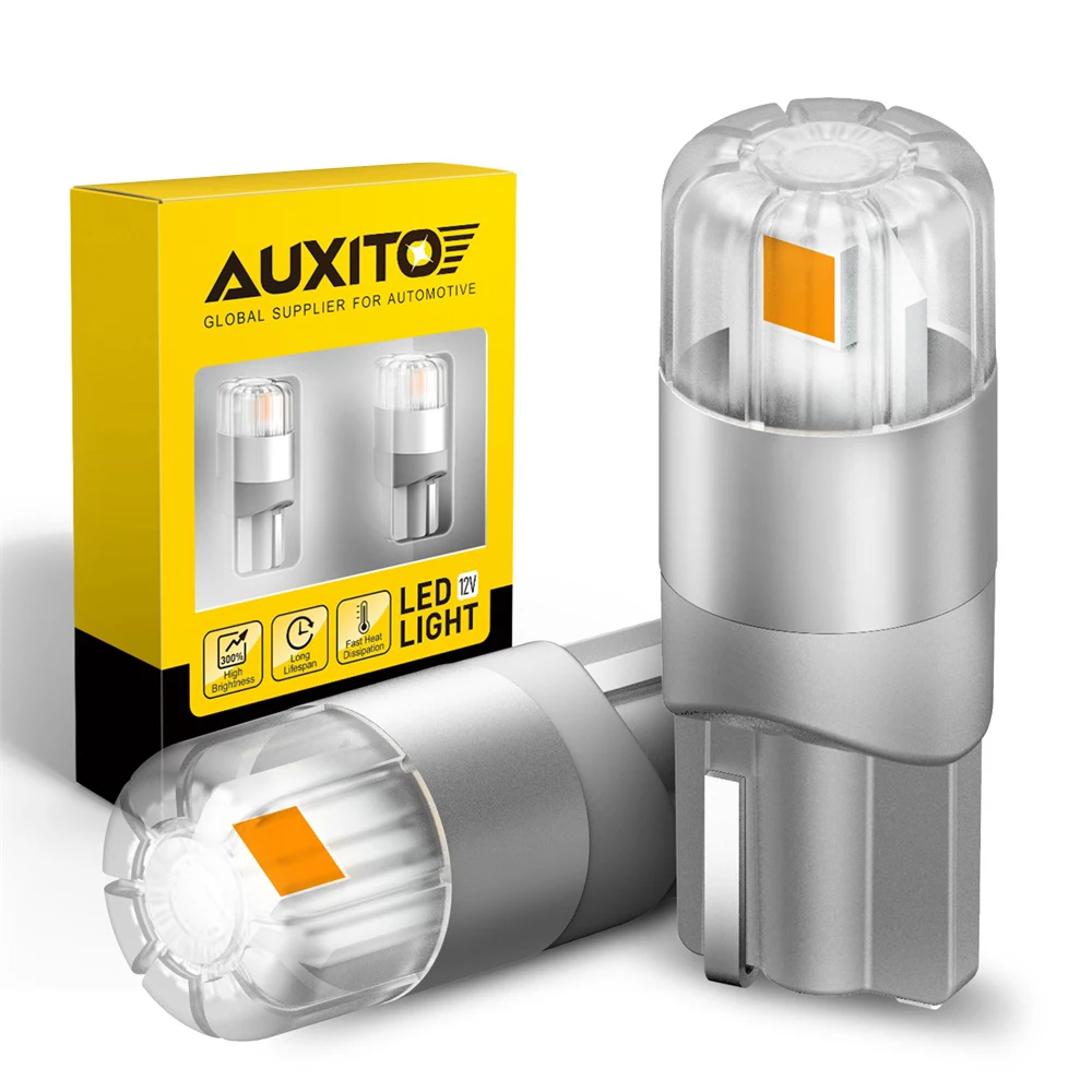 AUXITO-2x-T10-W5W-Led-Canbus-Super-Bright-Orange-LED-Car-Parking-Lights ...