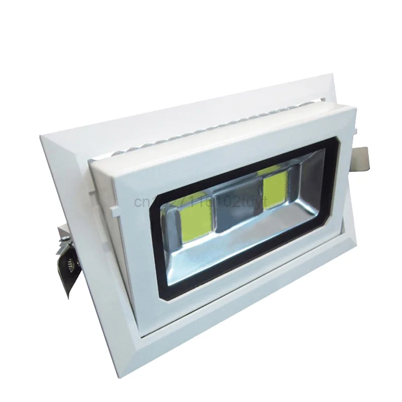 4pcs/lot Led Downlight 40w 50w Cob Rectangular Recessed Ceiling Down ...
