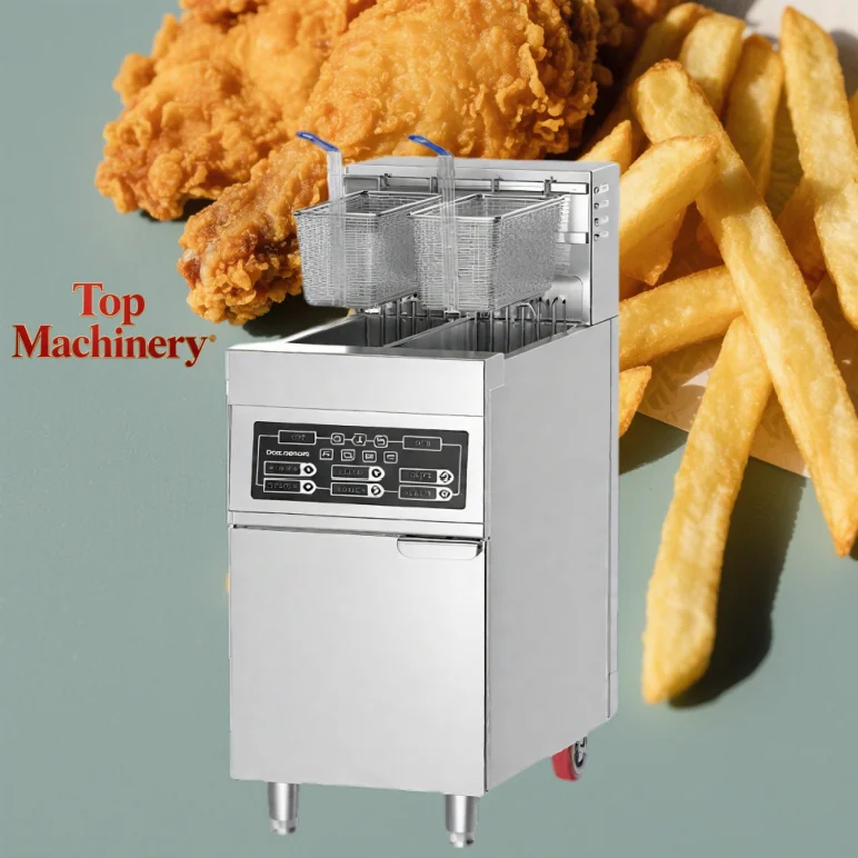 Friteuse de poulet électrique industrielle, équipement de friture de ...