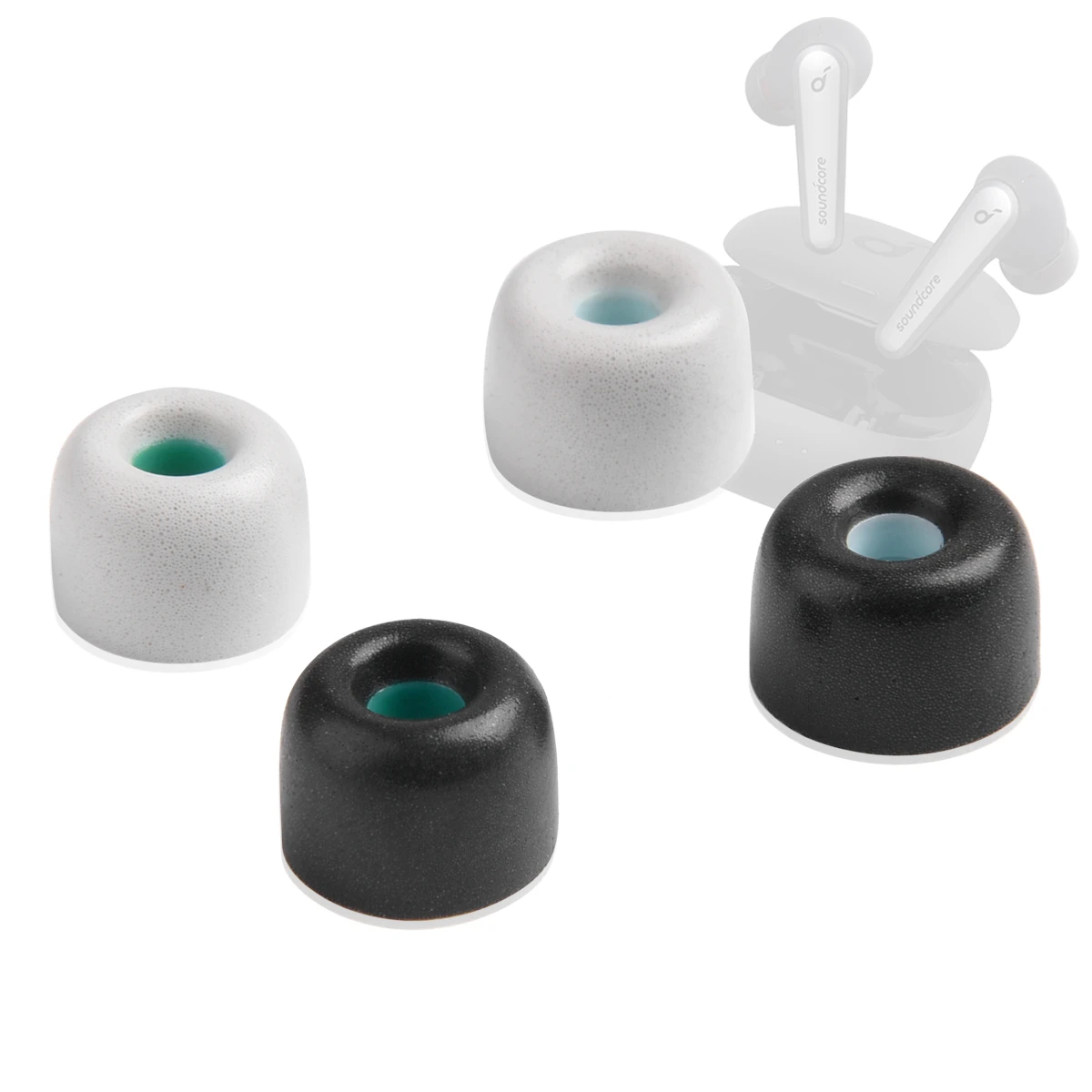 4Pcs Memory Foam Ear Tips for Anker Soundcore Liberty Air 2/3 Pro TWS ...