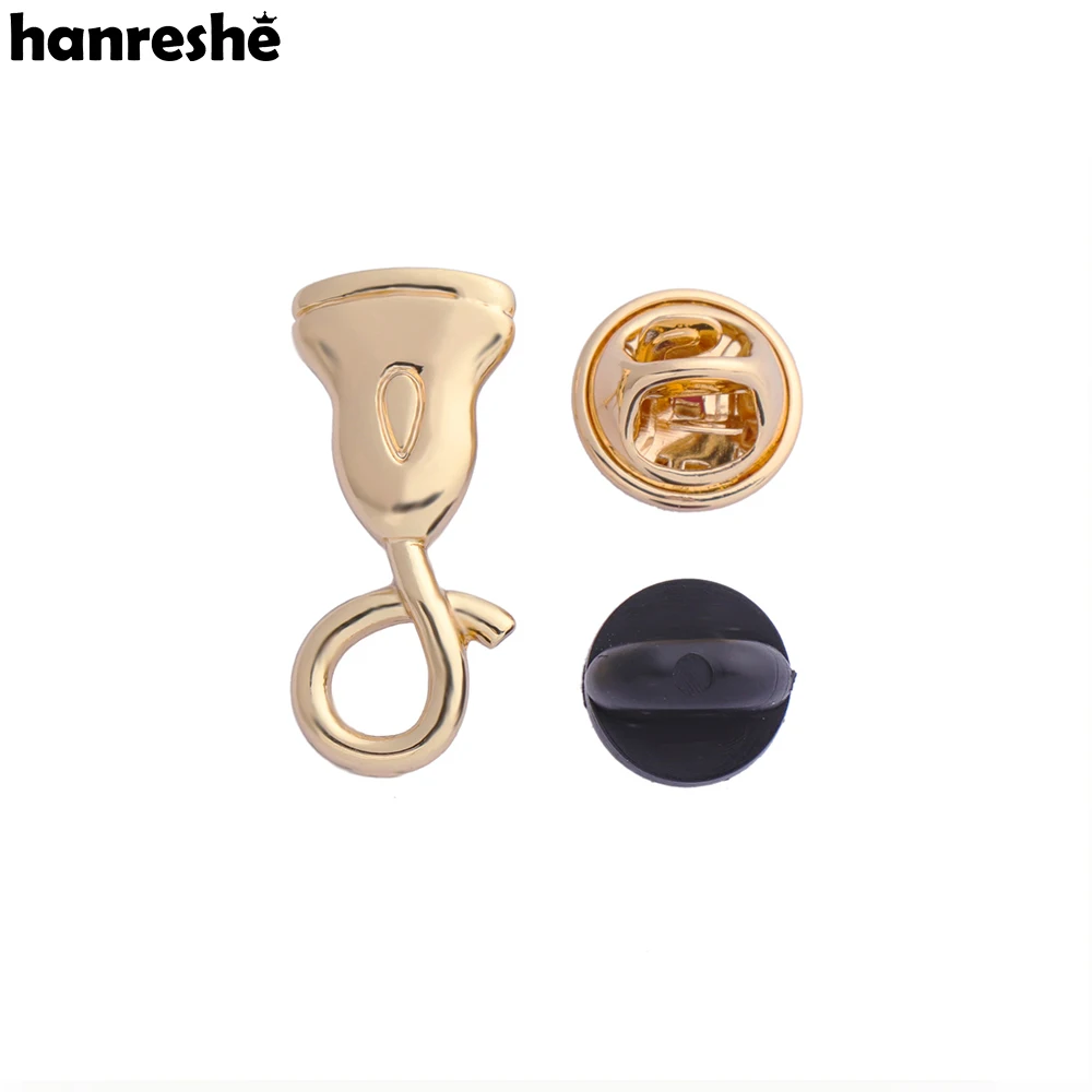 Trendy-Ultrasonic-Wand-Pin-Metal-Ancient-Gold-Color-Brooches-Men ...