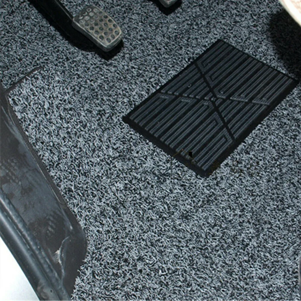 Black Car Carpet Foot PVC Patch Pedal Plate Universal Waterproof Cover ...
