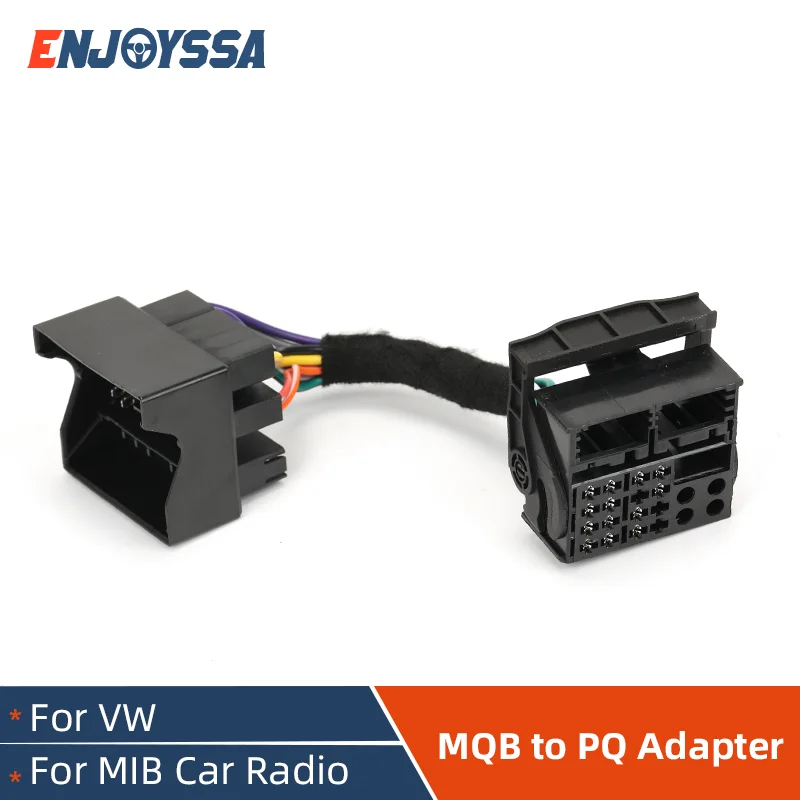MQB to PQ Platform RCD510 RCD330 Plus Quadlock Connector Adapter Cable ...