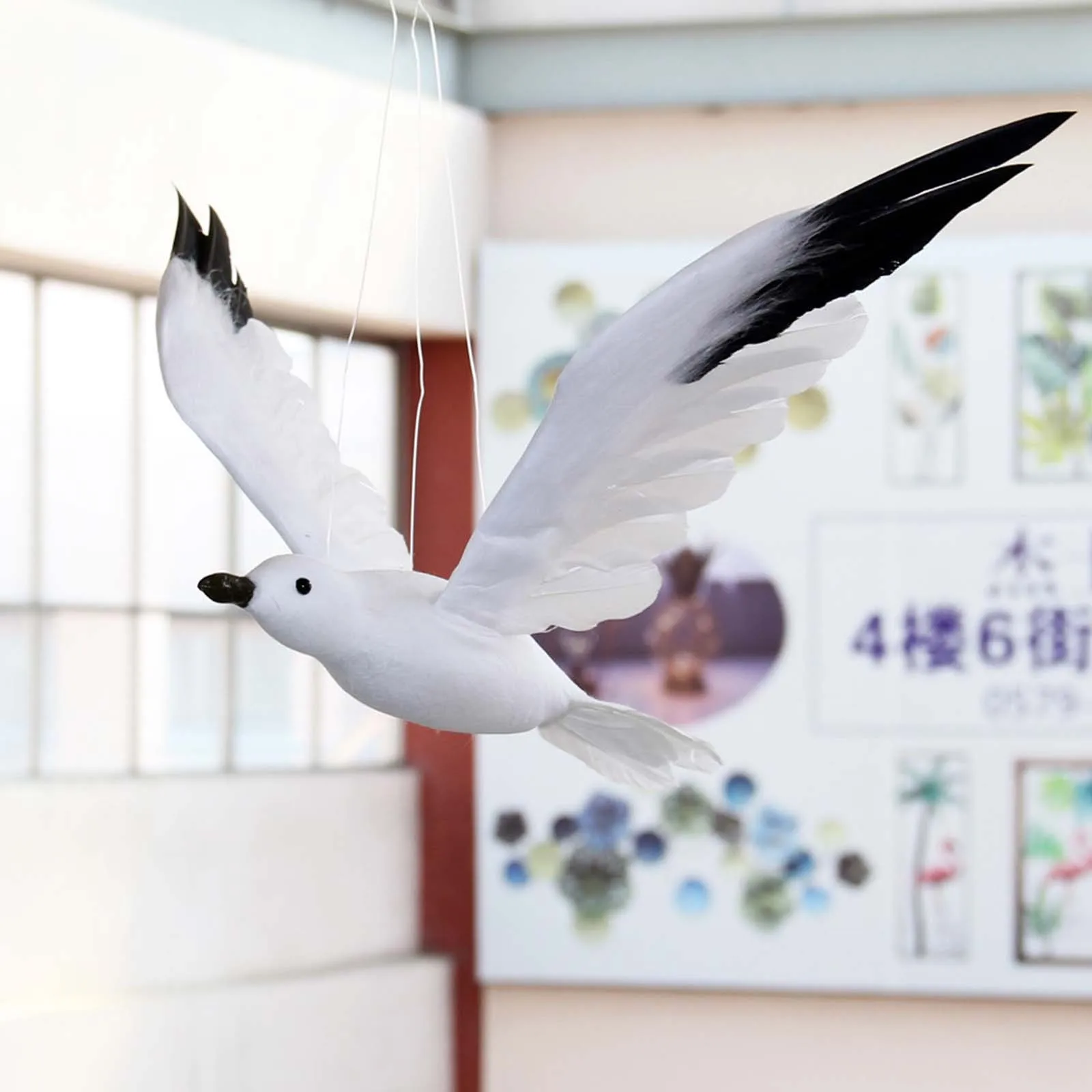 1PC-Fake-Artificial-Feathered-Seagull-Decoy-Realistic-Seagull-Garden ...