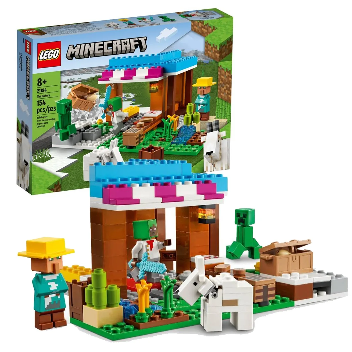 LEGO Minecraft The Bakery 21184 Mobs Que los jugadores reconocenará: un ...
