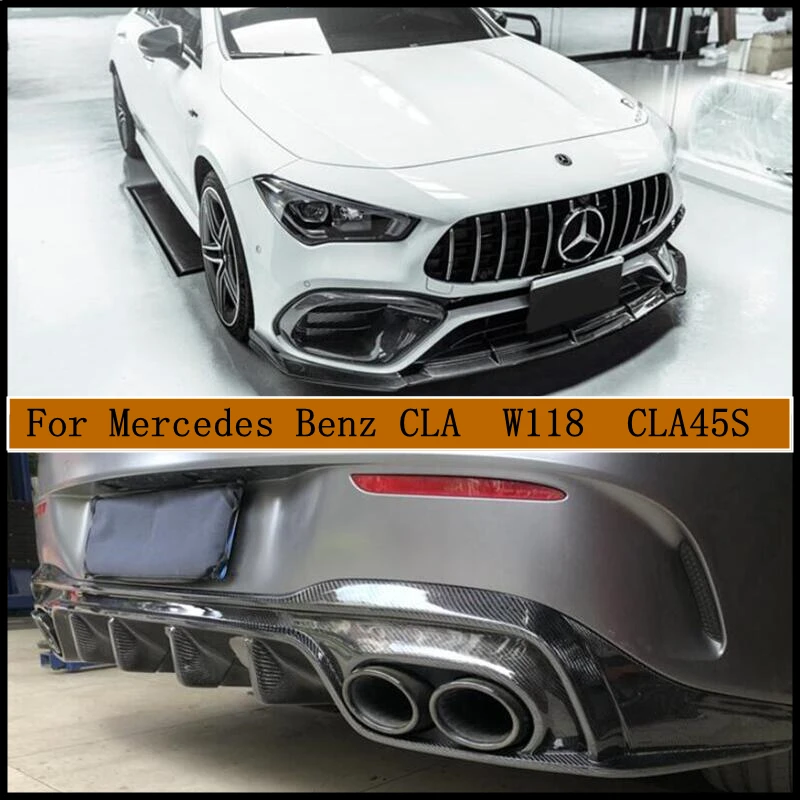 For Mercedes Benz CLA W118 CLA45S 2018-2023 High Quality Real Carbon ...