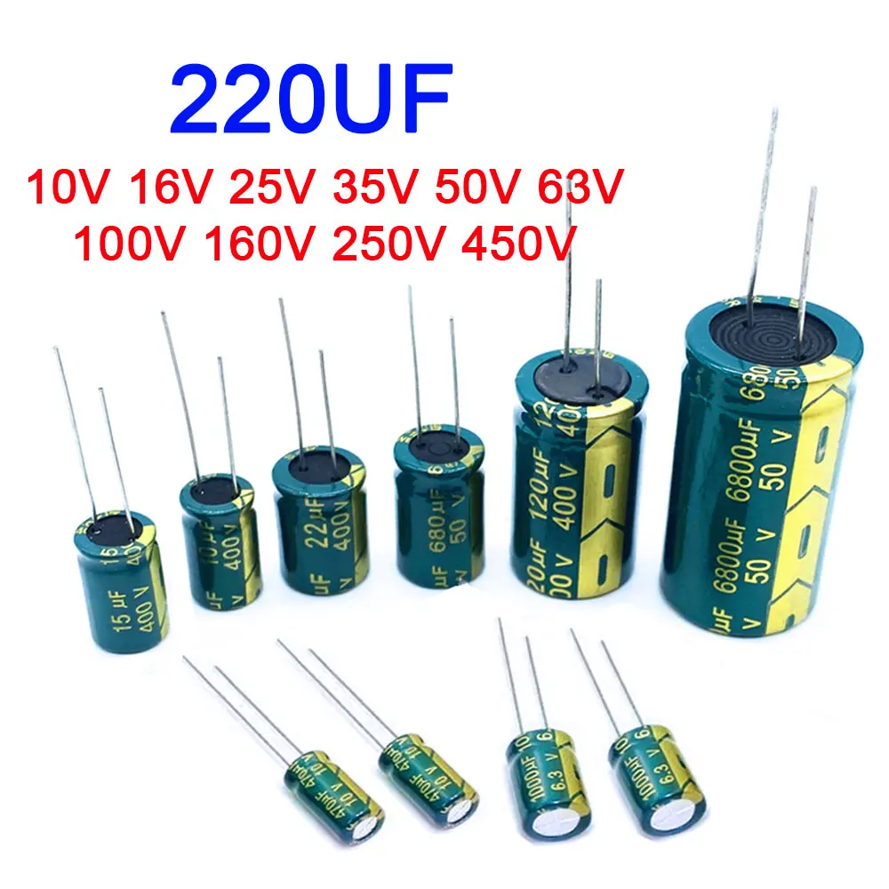 220UF 10V 16V 25V 35V 50V 63V 100V 160V 250V 450V High Frequency Low ...