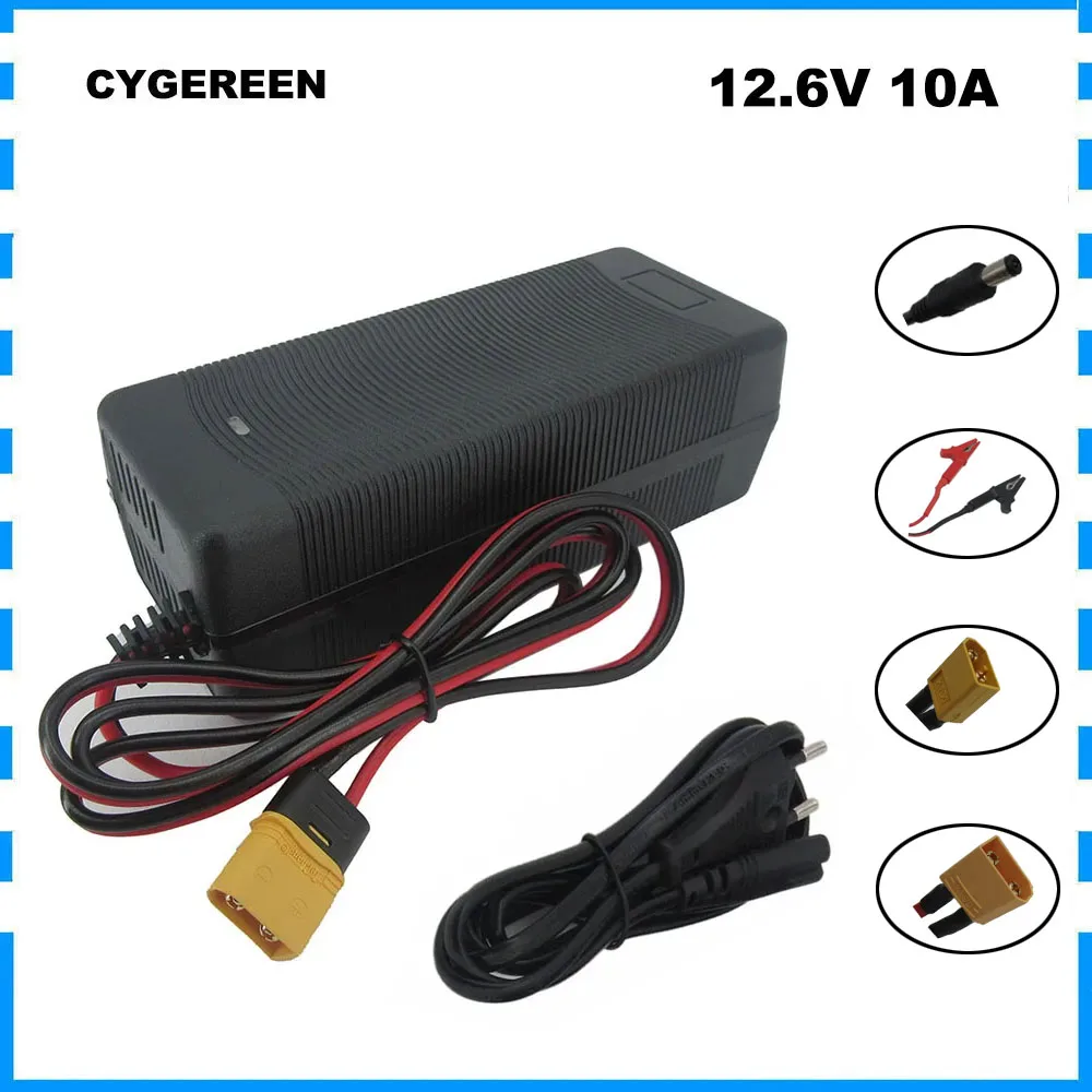 12-6V-10A-Lithium-Ebike-Battery-Fast-Charger-12V-12-Volt-XT60-Connector ...