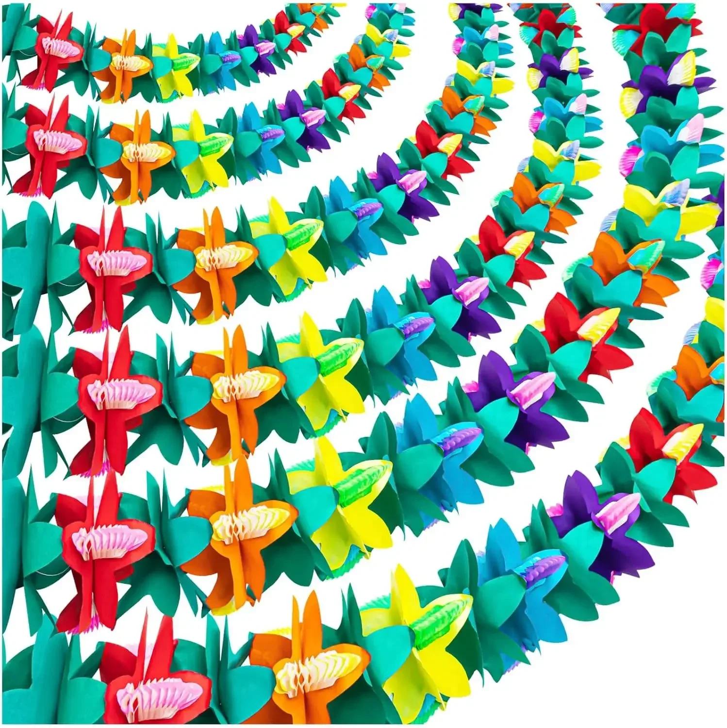 3M Hawaii Garland Luau Summer Tiki Bar Tropical Party Decor Tropical ...
