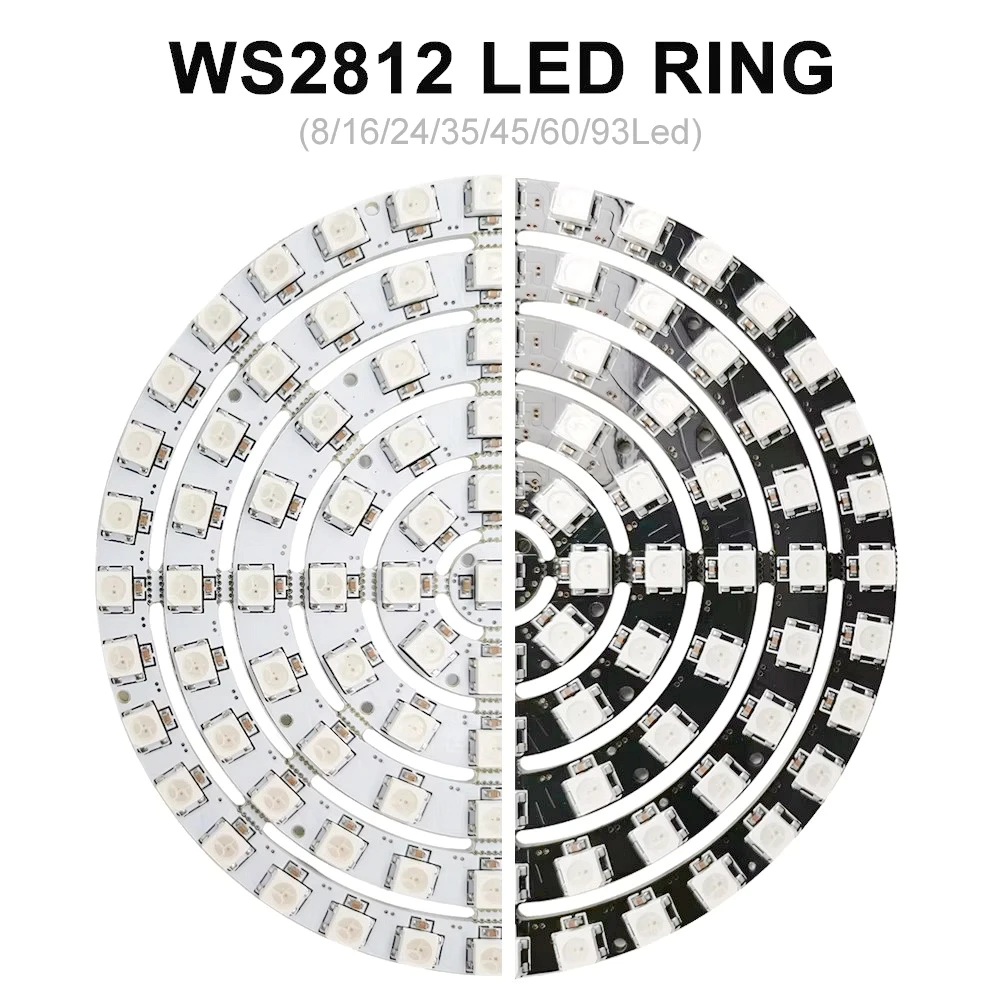 DC5V-WS2812B-LED-Ring-3Pin-Individually-Addressable-Round-Modules-5050 ...