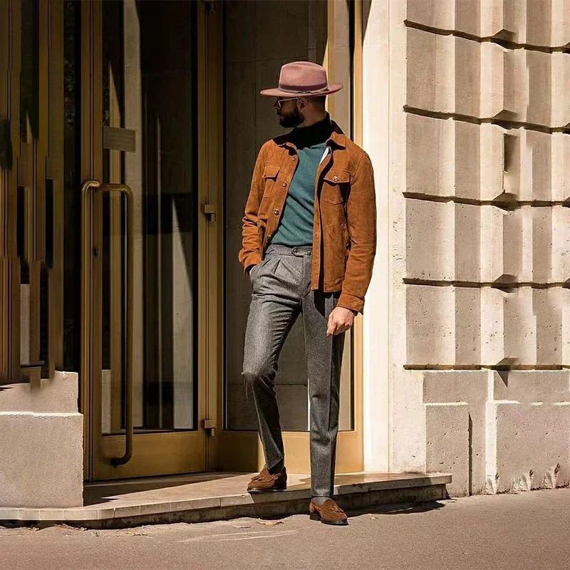 Men Women Wool Blend Solid Panama Hats Wide Brim Sunhat Street Style ...