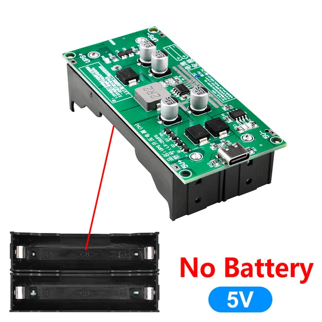 15W 3A 18650 Lithium Battery Charger Module DC-DC Step Up Booster UPS ...