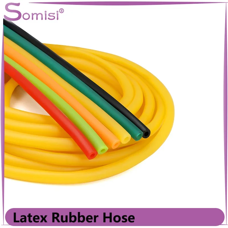 1-5-10m-Nature-Latex-Rubber-Hoses-Multi-colors-Yellow-IDxOD-1-6-6mm ...