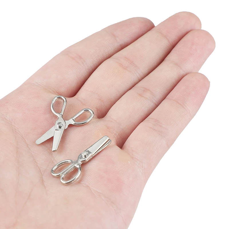 2pcs Mini Metal Scissors Miniature Dolls House Furniture 1:12 Dollhouse ...