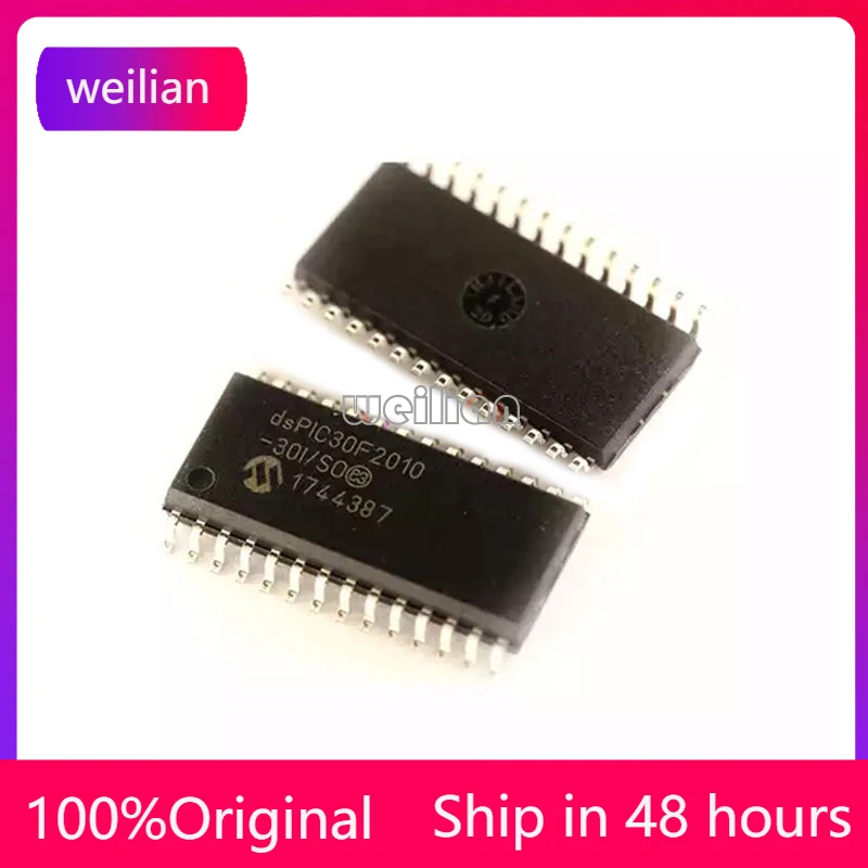 1-100PCS-DSPIC30F2010-30I-SO-SOP-28-DSPIC30F2010-Microcontroller-Chip-IC-Integrated-Circuit ...