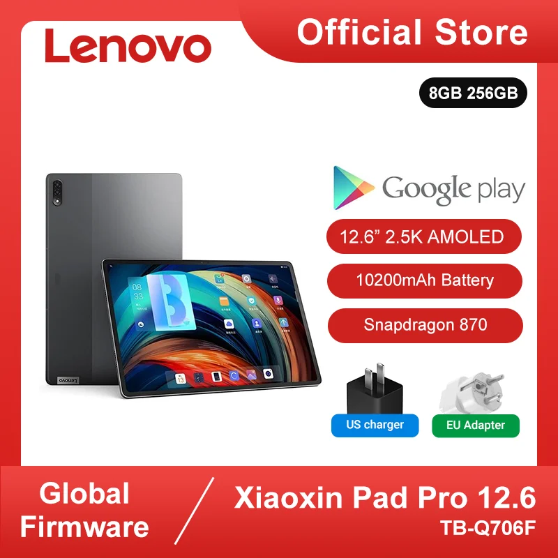 Lenovo-Tableta P12 Pro Xiaoxin Pad Pro 12,6, ROM Global, 2,5 K, AMOLED, 120Hz, Snapdragon 870 ...