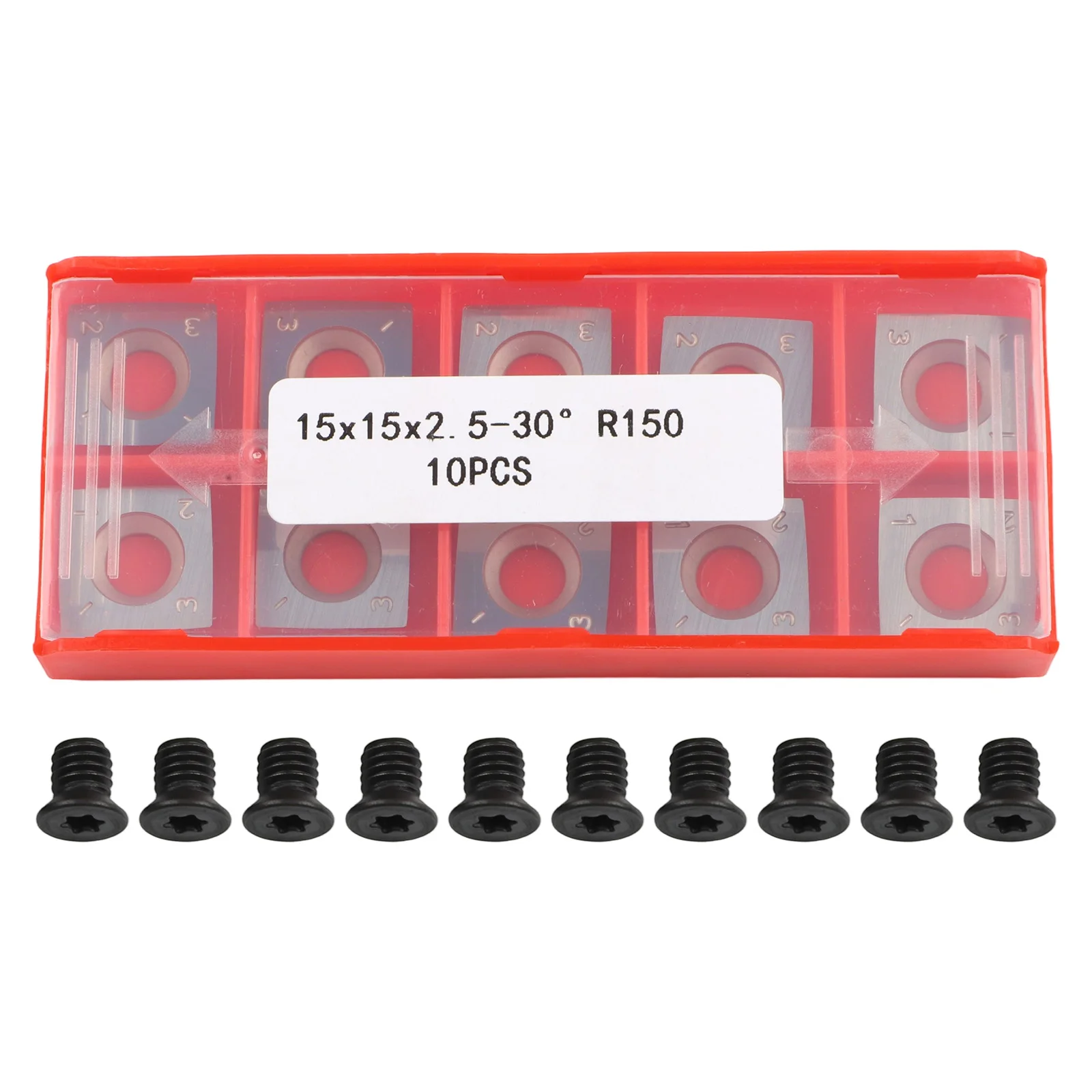 10pcs Carbide Blades With 10pcs Screws 15mm Square Carbide Inserts ...