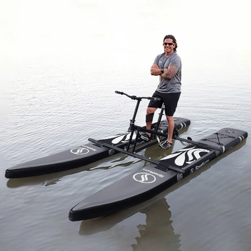 Bicycles-Sea-Water-Bike-Single-Board-Racing-Boat-PE-Metal-Pedal-Paddle ...